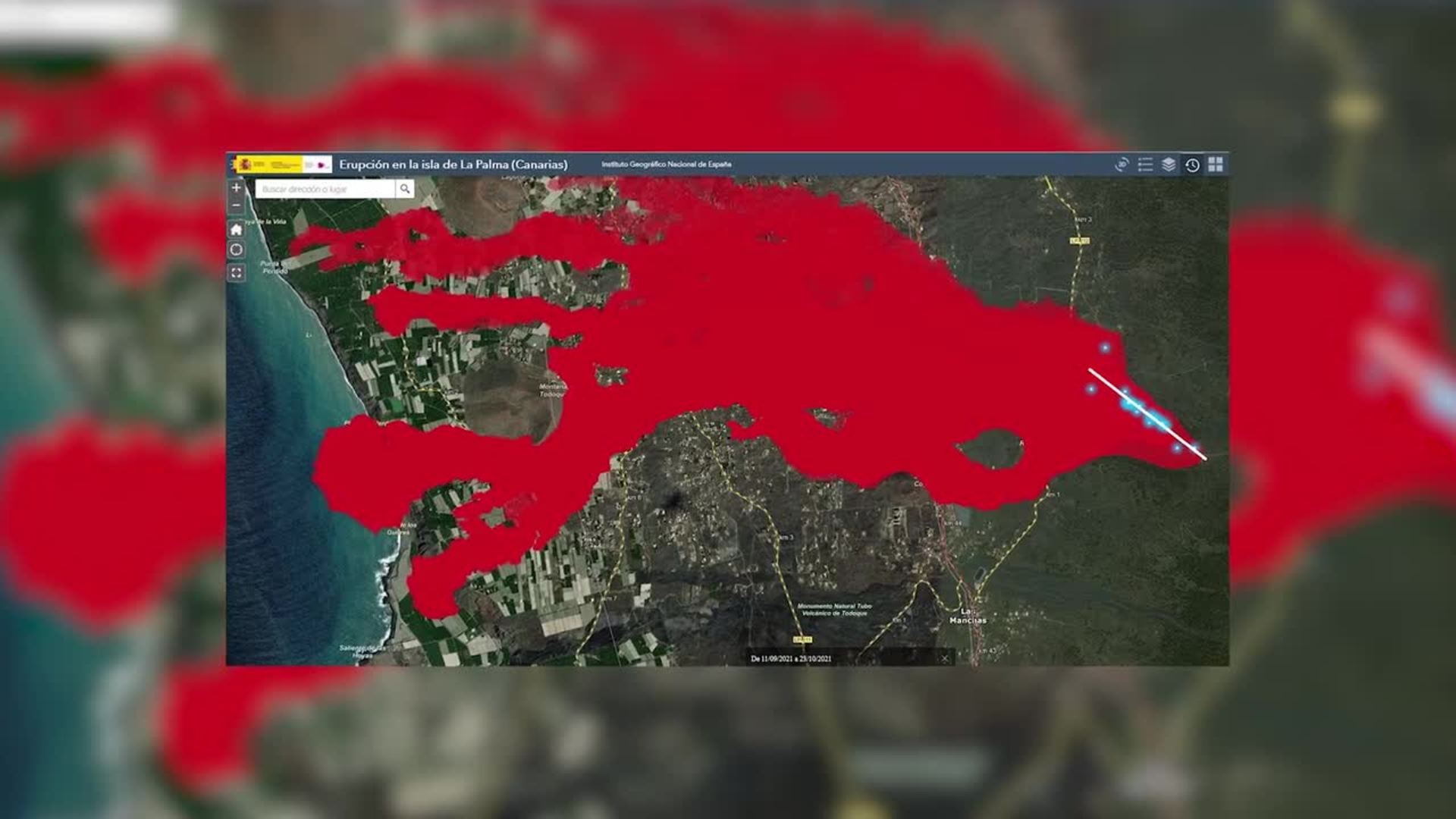 La colada primigenia comienza a recibir "bastante aporte" de lava | BURGOSconecta